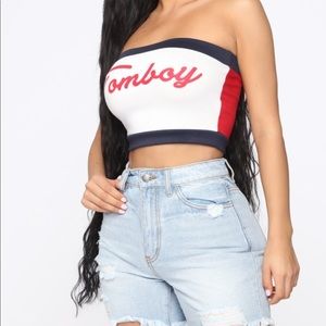 Fashion Nova | Tops | Multi Colored Tube Top | Poshmark